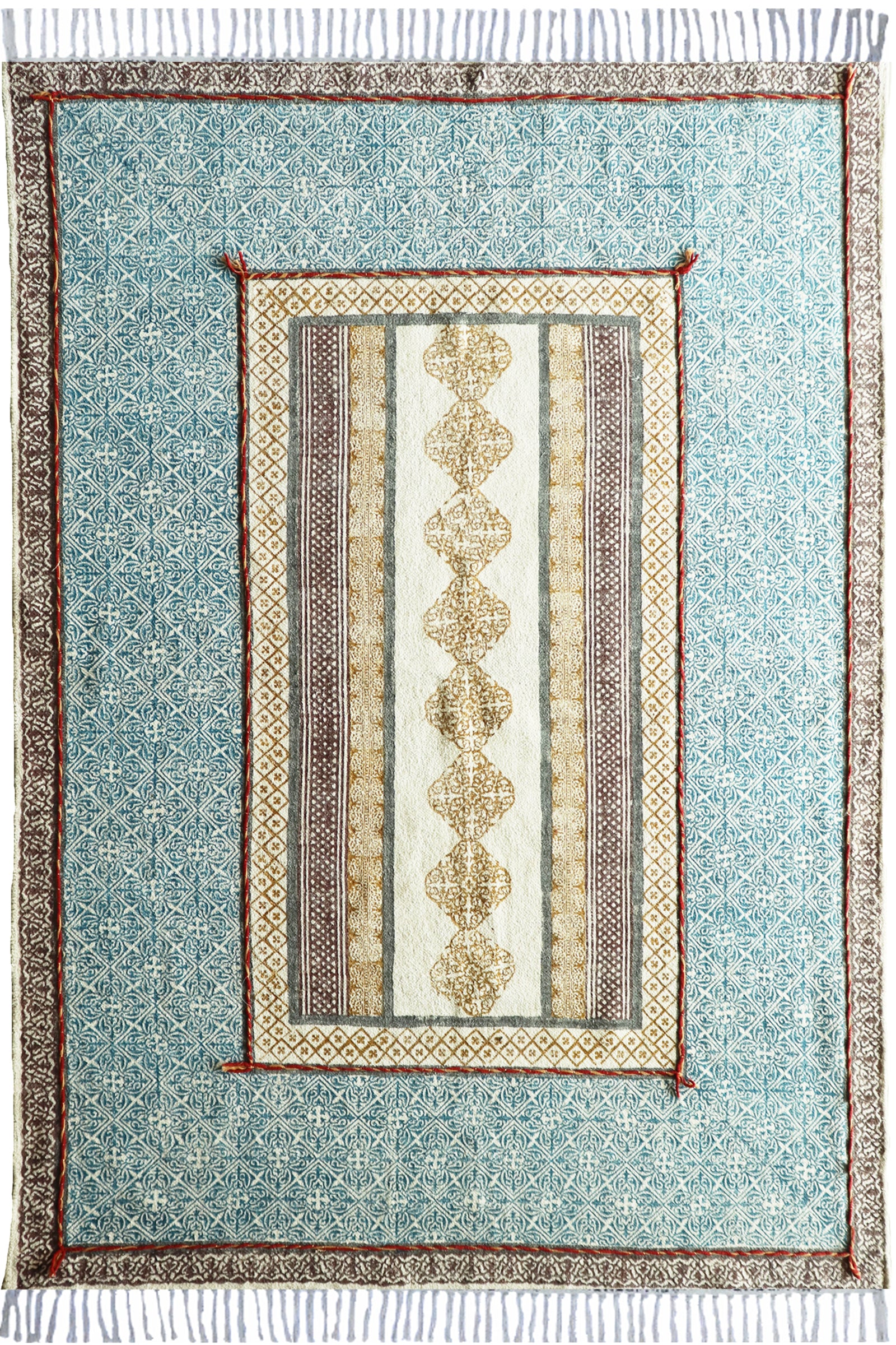 COSTAL BLOCK PRINT RUG – artimagejaipur