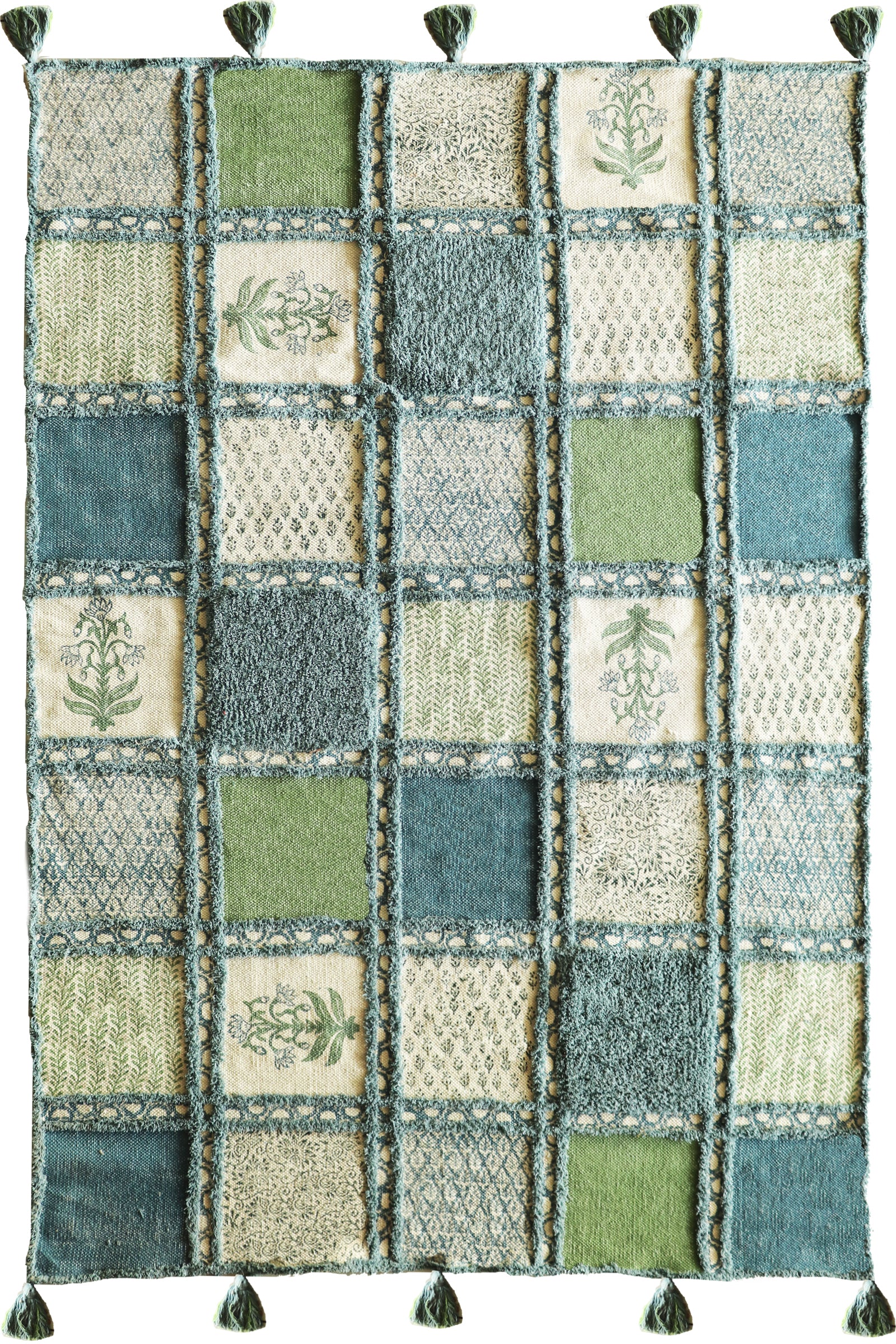 FLORAL BLOCK PRINTED RUG – artimagejaipur